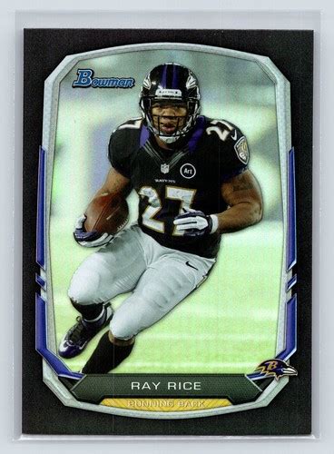 Ray Rice 2013 Bowman 30 Black Baltimore Ravens 1w Ebay