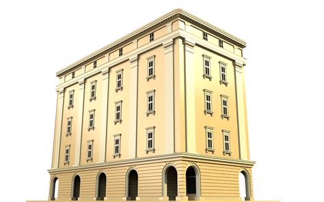 Modular Neoclassical Exterior — Polycount
