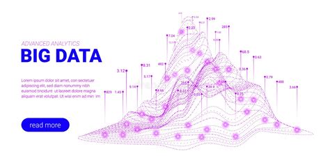 Big Data Analysis Visualization Landing Page Stock Vector Illustration Of Communication