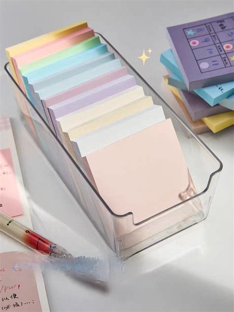 Colorful Sticky Notes Desktop Notepad Minimalist Memo Pad Writing