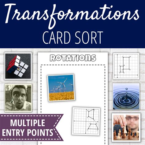 Identifying Geometric Transformations Card Sort Activity Miss Kuiper S Classroom