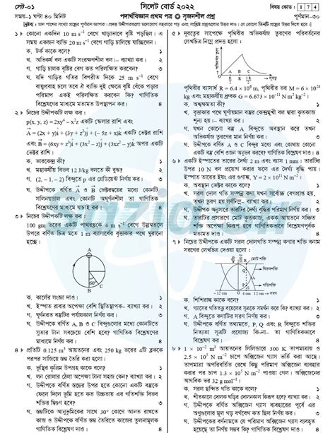 Hsc Physics 1st Paper Question 2022 All Board Valuable Insight For Smart Preparation