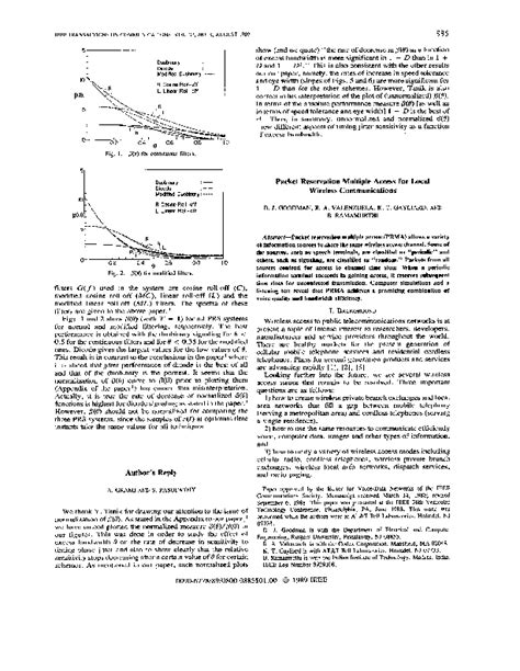 pdf packet reservation multiple access for local wireless communications