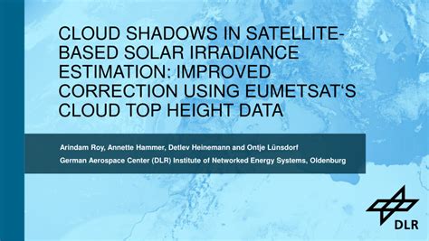 pdf cloud shadows in satellite based solar irradiance estimation