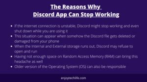 Discord App Not Working Easy Solution Enjoytechlife