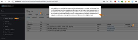 generate jwt token in keycloak and get public key to verify the jwt