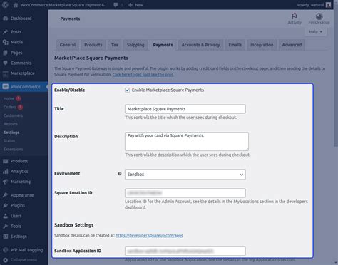 Woocommerce Marketplace Square Payment Gateway Webkul
