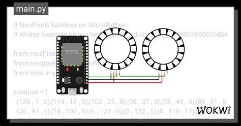 Esp32 Micropython Neopixels Copy 2 Wokwi Esp32 Stm32 Arduino Simulator