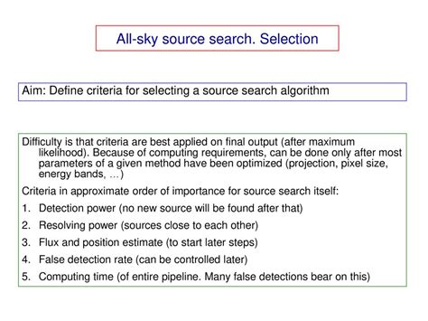 Source Catalogue Generation Ppt Download