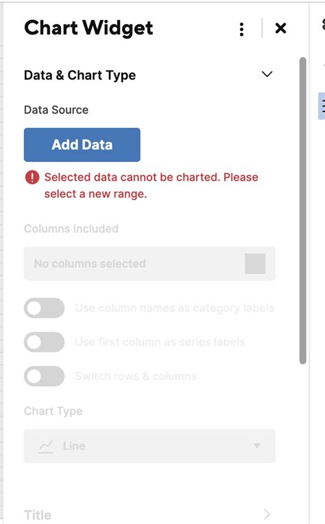 Cannot Select Data Source For Chart Widget — Smartsheet Community