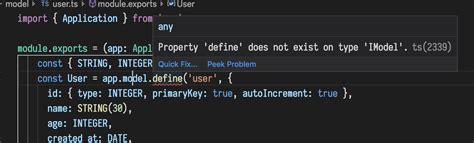 ts项目中使用Sequelize定义Model之后有类型相关的报错无法启动 Issue eggjs egg GitHub