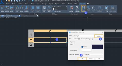 ★how To Insert A Block Into A Table In Zwcad Technical Knowledge Base