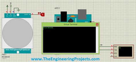 Pir Sensor Library For Proteus The Engineering Projects