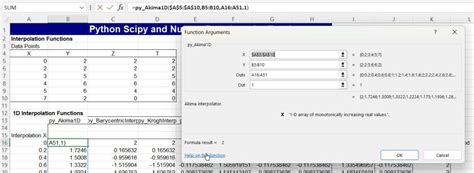 Doug Jenkins On Linkedin Scipy Functions With Excel And Pyxll 2