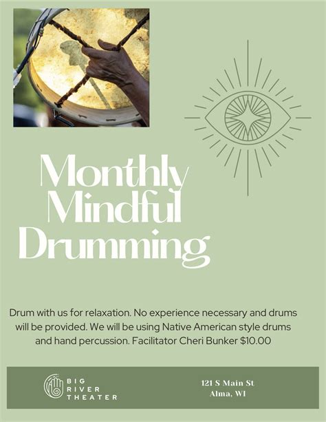 Drum Circle With Cheri Bunker Big River Theatre