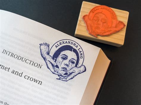Custom Ex Libris Book Stamp Personalized Gothic Dark Academia Library