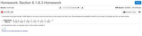 Solved Homework Section 6 1 6 3 Homework Save Score 0 Of 4