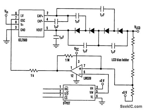 VARYING LCD BIAS CIRCUIT LED And Light Circuit Circuit Diagram SeekIC Com