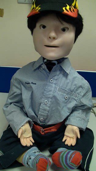 The Humanoid Robot Kaspar And Some Skin Sensors Download Scientific Diagram