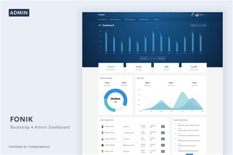 fonik admin and dashboard template fonik is a fully featured multi