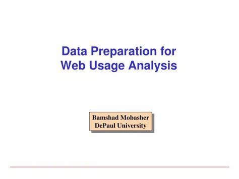 ppt data preparation for web usage analysis powerpoint presentation