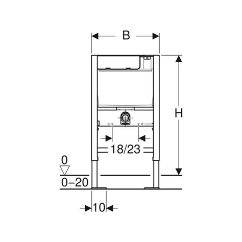 Geberit Duofix Frame With Low Height Furniture Cistern 79cm