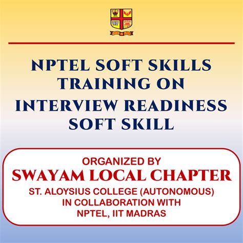 SWAYAM NPTEL St Aloysius College Autonomous Jabalpur