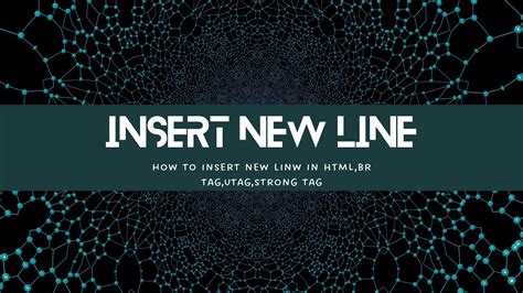 How To Insert New Line In HTML Br Tag U Tag Strong Tag YouTube