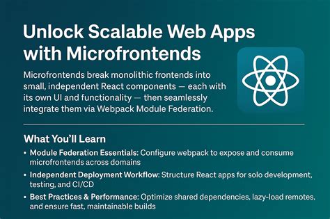 Mastering Micro Frontends Advanced Tutorial With Module Federation And