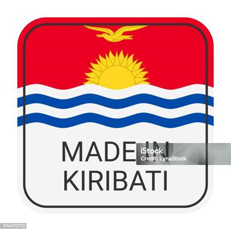키리바시 배지 벡터에서 만든 별과 국기가 있는 스티커 흰색 배경에 격리된 기호입니다 개념 기호에 대한 스톡 벡터 아트 및 기타 이미지 개념 기호 고급 국기 Istock