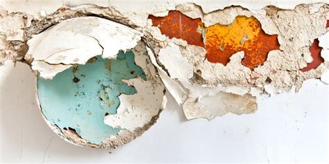 Peeling Paint Damaged Wall Texture Rustic Background Decaying Surface
