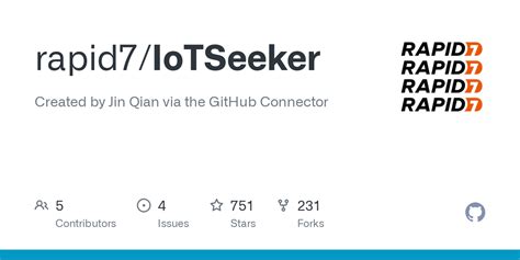 Github Rapid Iotseeker Created By Jin Qian Via The Github Connector