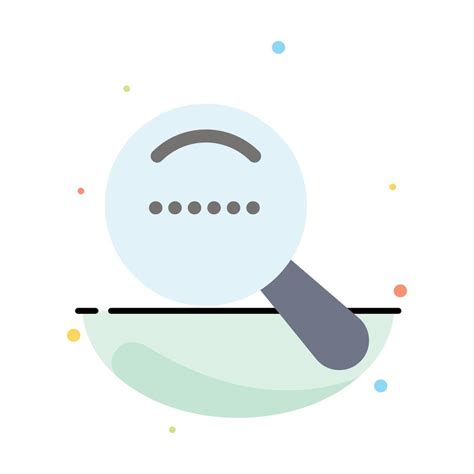 Magnifier Search Dote Abstract Flat Color Icon Template 13335374 Vector Art At Vecteezy