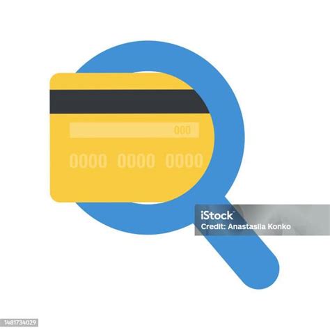 돋보기로 신용 카드 확인 은행 위험 탐지 또는 수표 위조의 개념 벡터 평면 그림 개념에 대한 스톡 벡터 아트 및 기타 이미지 개념 건강관리와 의술 검사 보기 Istock