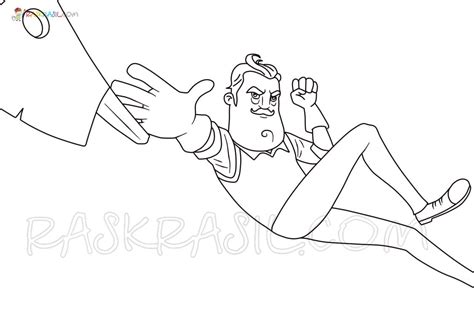 Как нарисовать привет соседа по этапно