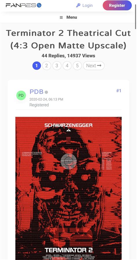 Does Anyone Know If This Terminator 2 Open Matte Project Ever Get