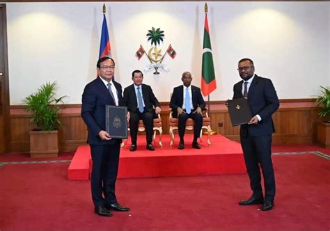 Update ៖ សម្ដេចតេជោ ហ៊ុន សែន និងប្រធានាធិបតីម៉ាល់ឌីវ