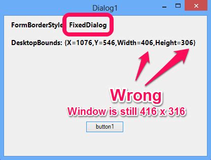 C Form Tells Wrong Size On Windows How To Get Real Size Stack Overflow