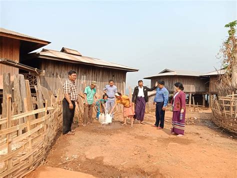 မိုင်းဖြတ်မြို့၊ နန်းဝိုးထောင်ကျေးရွာ၌ စိမ့်စမ်းရေ သွယ်ယူခြင်းလုပ်ငန်း ကွင်းဆင်းကြည့်ရှုစစ်ဆေး