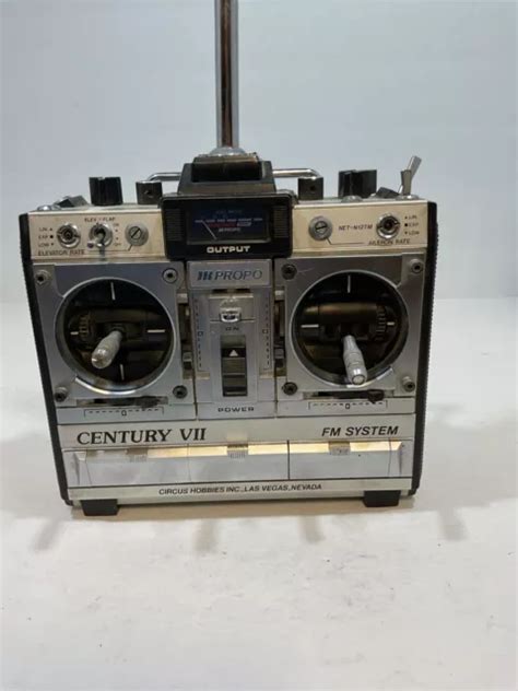 Used Vintage Jr Propo Century Vii Fm Rc Radio Control Transmitter Wcharger 2485 Picclick Ca