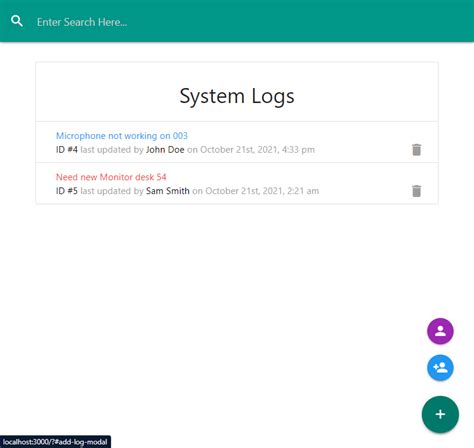 Github Junjun107it Logger A Project Done With React Redux And Json Server