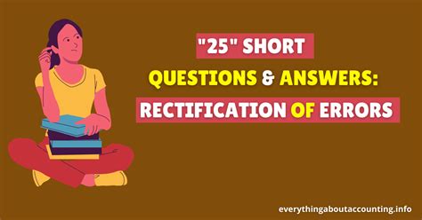 25 Short Questions And Answers Rectification Of Errors With Pdf