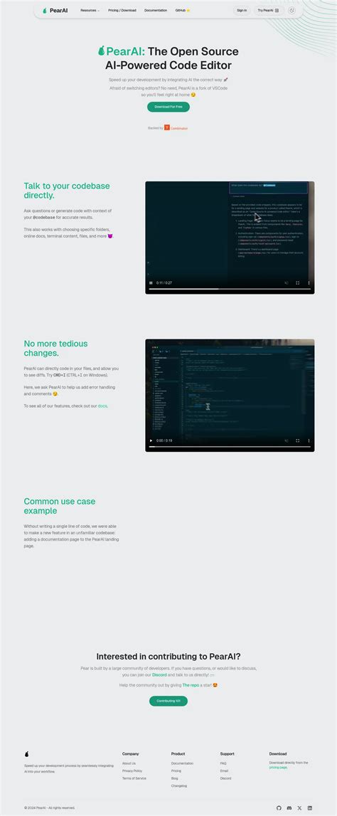 pearai the open source ai code editor that speeds up development