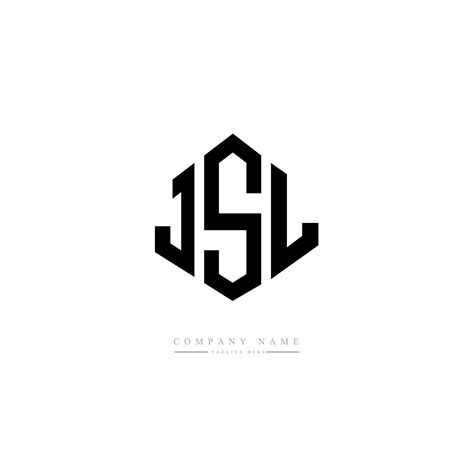 Jsl Letter Logo Design With Polygon Shape Jsl Polygon And Cube Shape Logo Design Jsl Hexagon