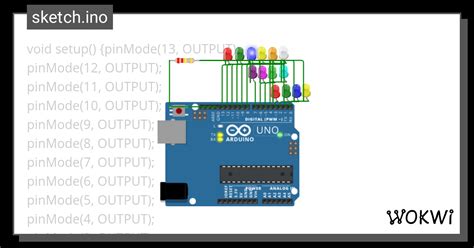 Mega Light Show Wokwi Esp32 Stm32 Arduino Simulator
