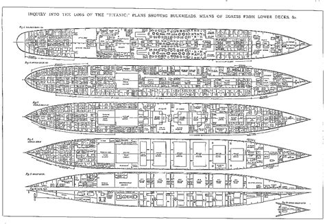 Original Titanic First Class Deck Plan Set To Fetch