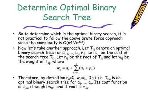 Ppt Optimal Binary Search Tree Powerpoint Presentation Free Download