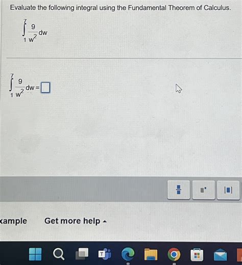 solved evaluate the following integral using the fundamental