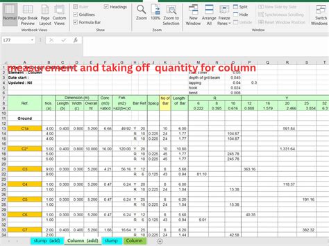 Customizable Quantity Takeoff Excel Template For Builders Digital