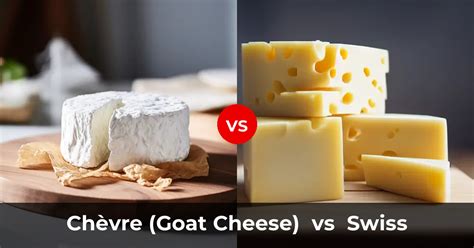 Chèvre Goat Cheese Vs Swiss Cheese Whats The Difference Taste